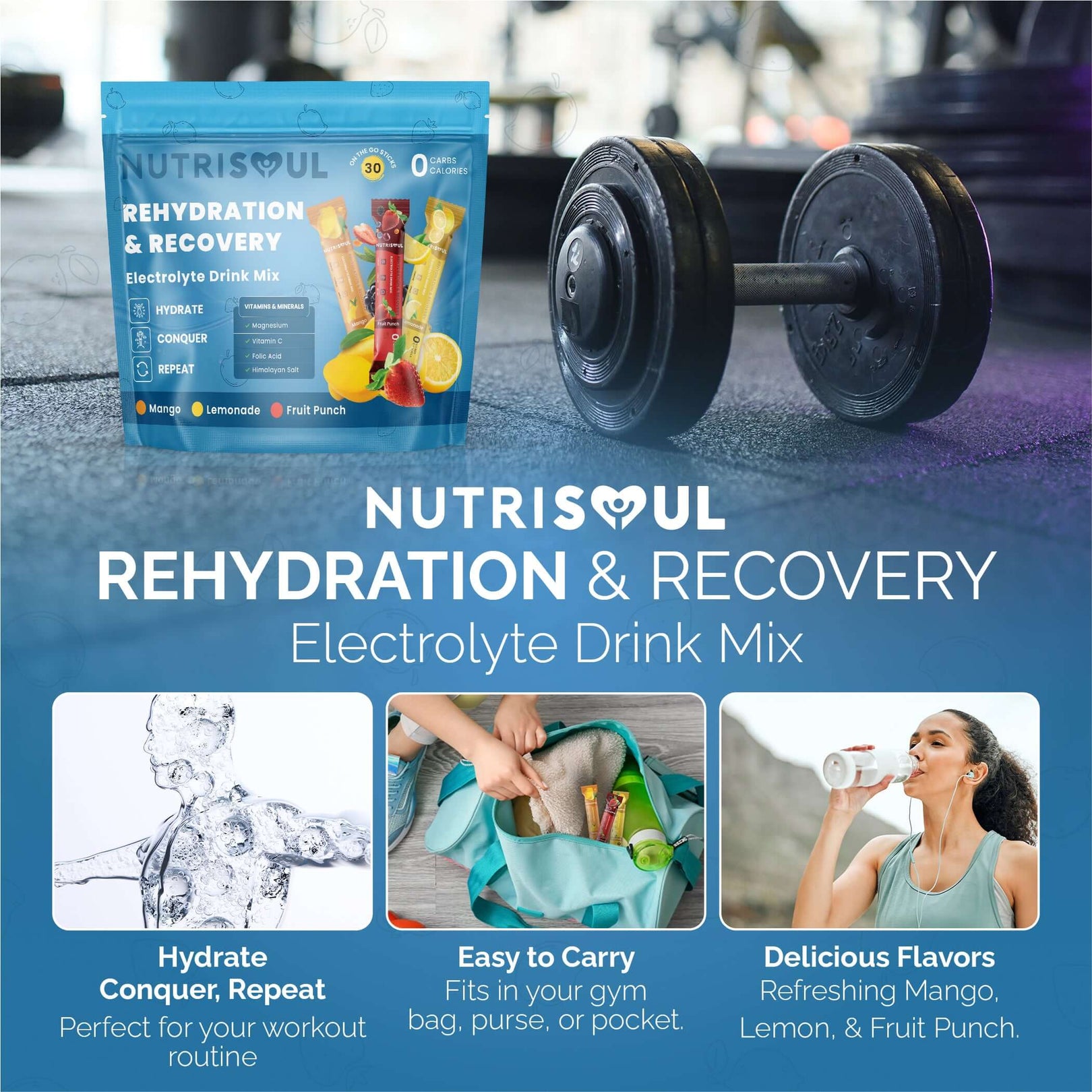 Electrolyte Hydration Powder | Rehydration in 3 Delicious Flavours ...