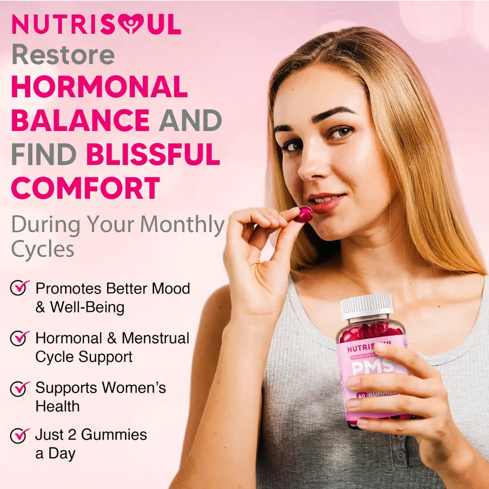 PMS Relief Gummies - Hormonal Balance & Menstrual Support with ...